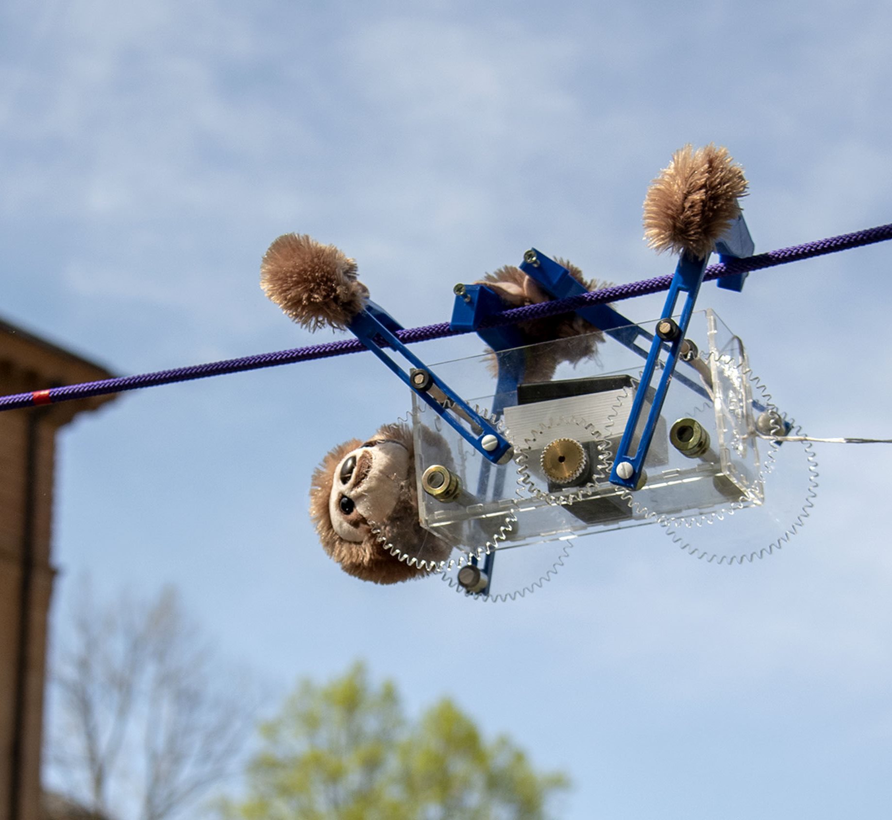 ME 370 rope climbers cross the Boneyard | Mechanical Science ...